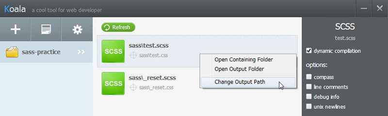 フリーのSass,LessコンパイラKoala【Win,Mac】 – Sou-Lablog